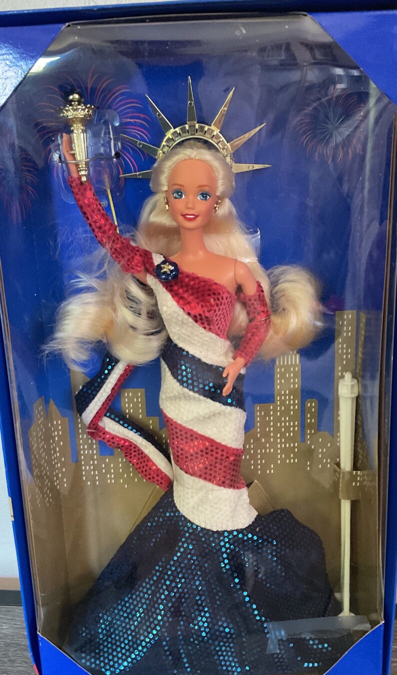 BARBIE statue of Liberty FAO Schwarz American Beauties Collection 1995 ...
