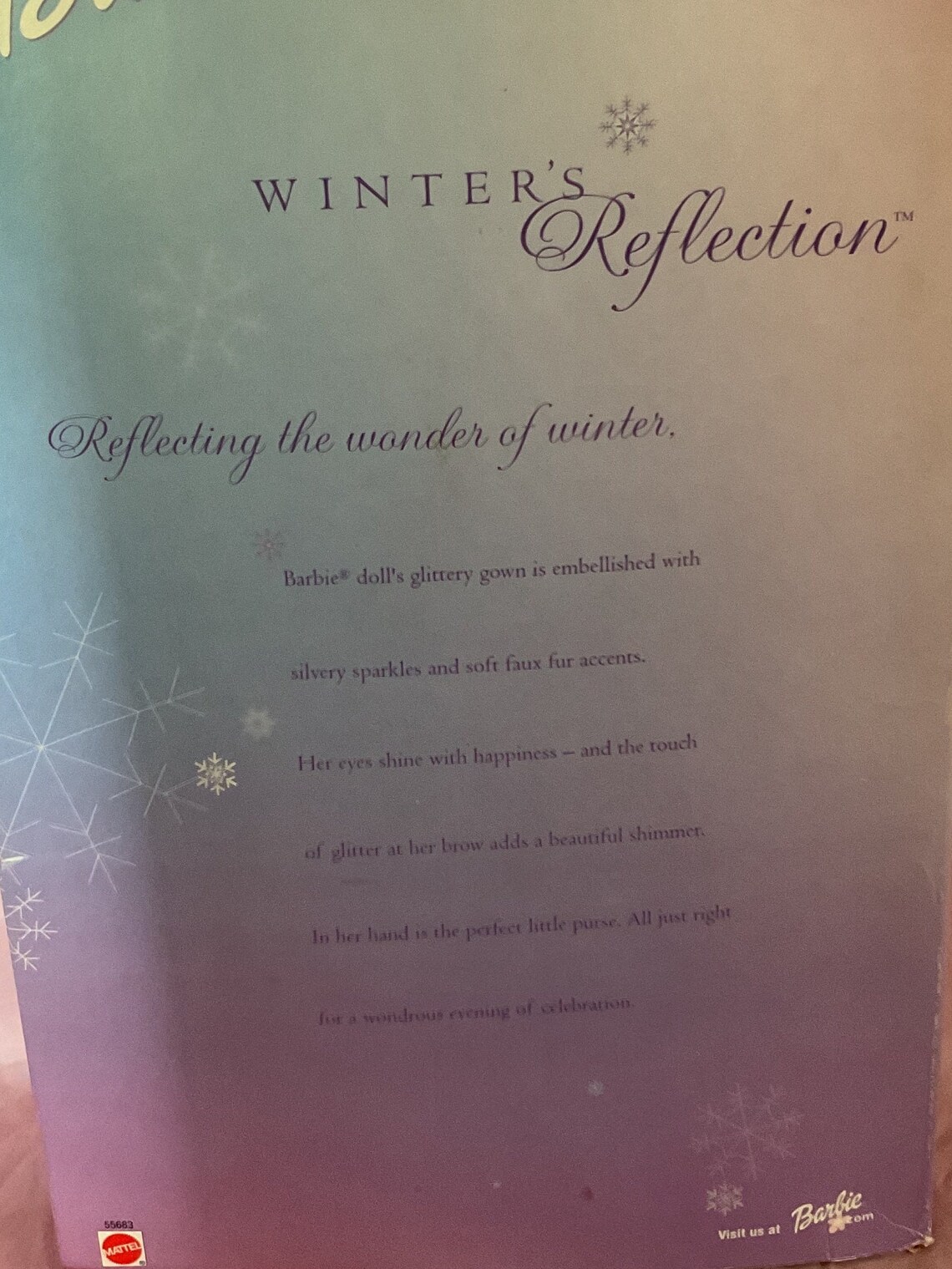 BARBIE winters Reflection 2002 Mattel NEW - Etsy
