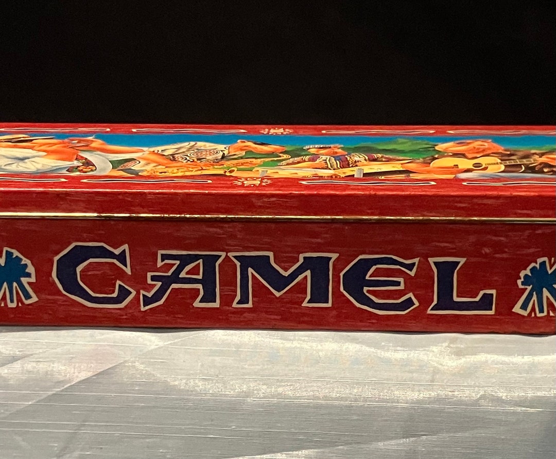 Vintage LARGE Camel Tin - Etsy