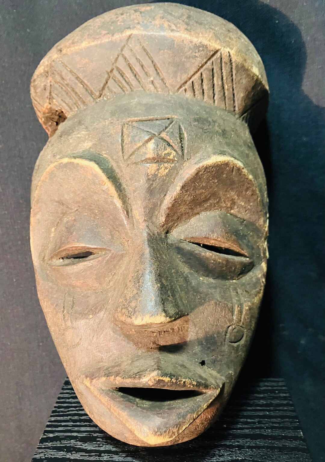 Antique Ethnic Wall Mask pende Zaire guro Type Mask African - Etsy