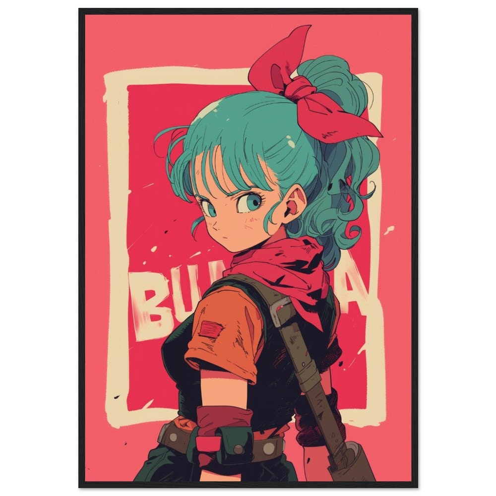 Cool Bulma 4K Dragon Ball Portrait Wall Art 4K Framed Art - Etsy