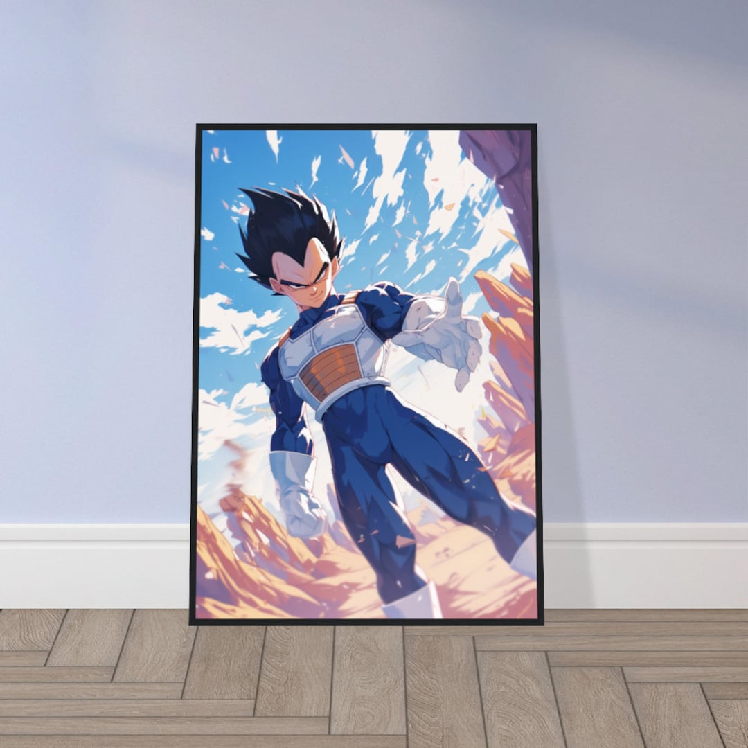 Dynamic Vegeta Portrait 4K Wall Art 4K Framed Art - Etsy