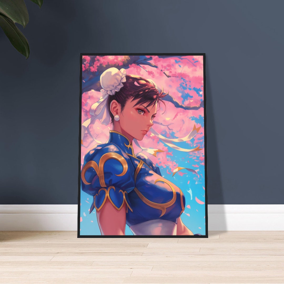 Chun-li Cherry Blossom Portrait 4K Wall Art 4K Framed Art - Etsy