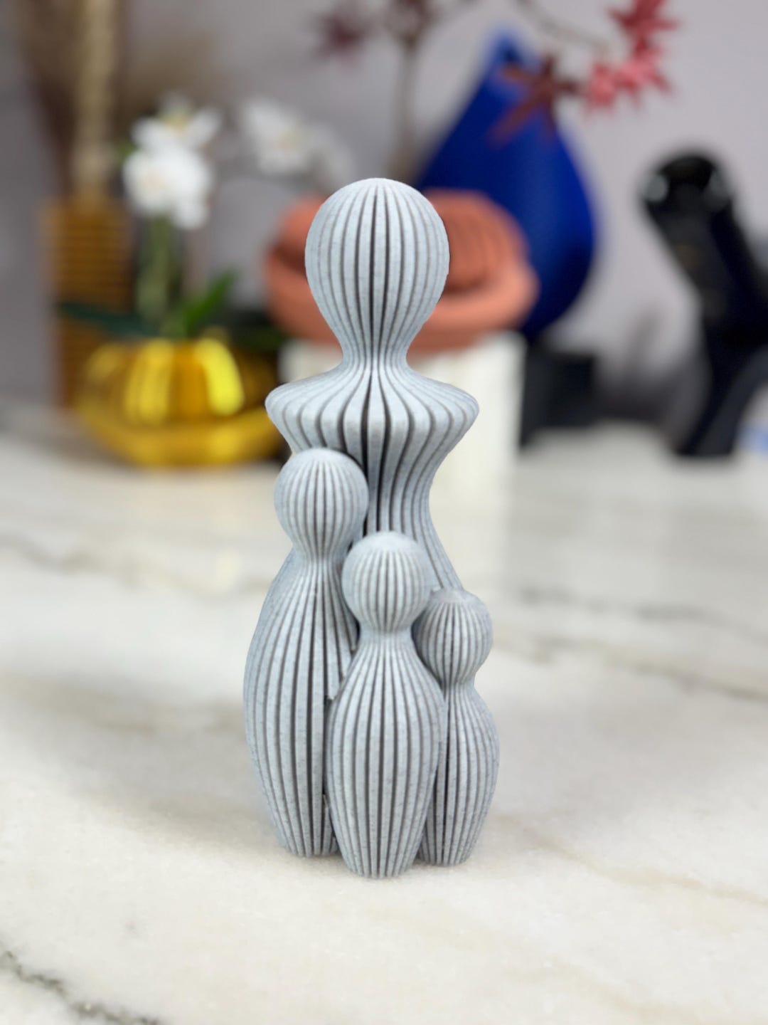 Heartfelt Family Moments Sculpture Parent With Three Children ...