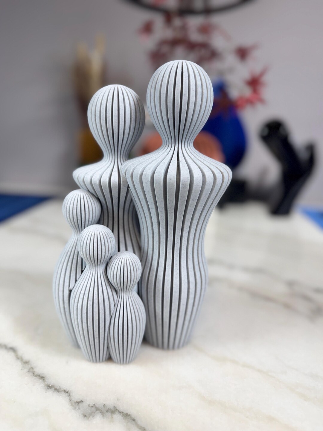 Personalized 3D Printed Family Statue - A Unique Representation of Your ...
