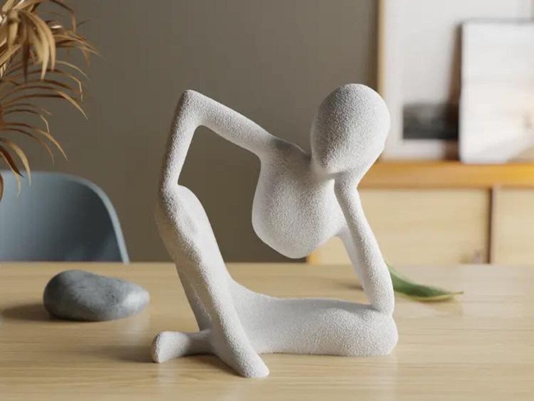 A 3D Printed Meditation Statue in Floating Pose - Elevate Your Space ...