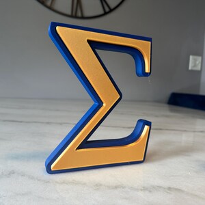 Personalized Sigma Gamma Rho Wall Art in Blue and Gold | Great Gift ...