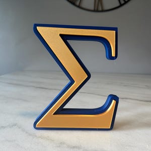 Personalized Sigma Gamma Rho Wall Art in Blue and Gold | Great Gift ...