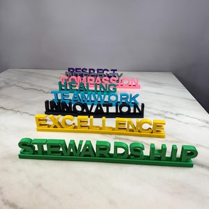 3D Printed Letters or Numbers - Fully Personalized in Font, Size, and ...