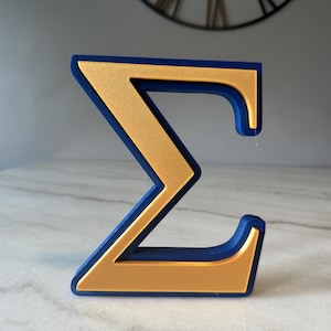 Personalized Sigma Gamma Rho Wall Art in Blue and Gold | Great Gift ...