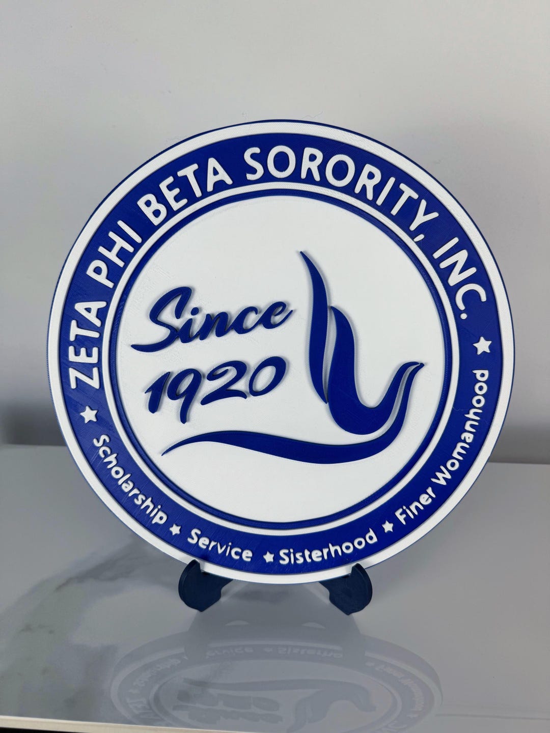 Zeta Phi Beta Crest: 3D Printed Sorority Wall Art - Etsy