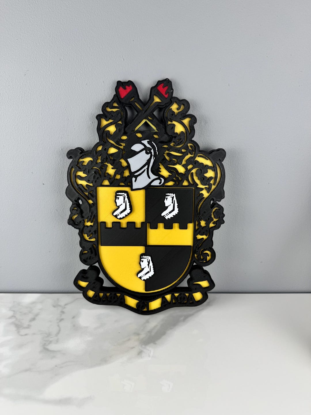 Alpha Phi Alpha Crest 3D Printed Wall Decor - Etsy