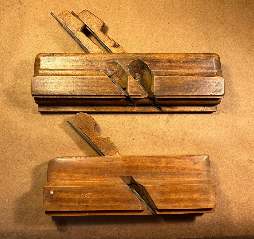 Two Vintage Antique Wooden Molding Planes Carpentry Woodworking - Etsy