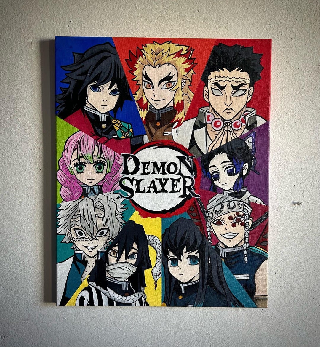 Demon Slayer Hashira Canvas Painting. Anime - Etsy