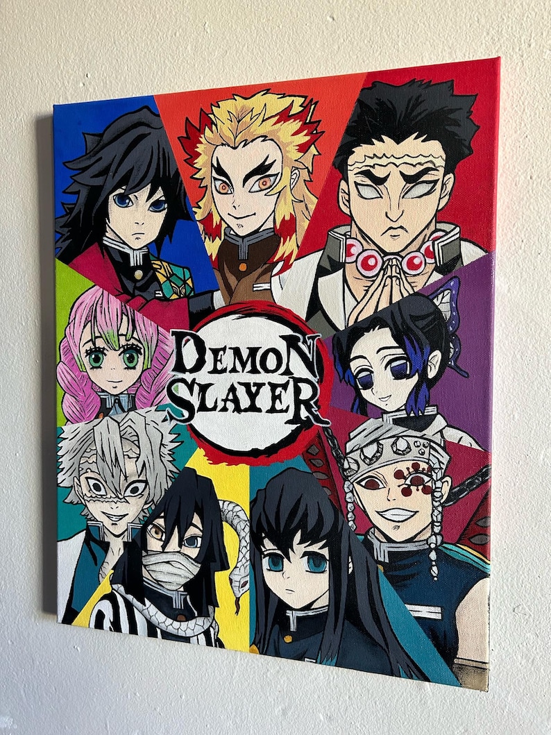Demon Slayer Hashira Canvas Painting. Anime - Etsy