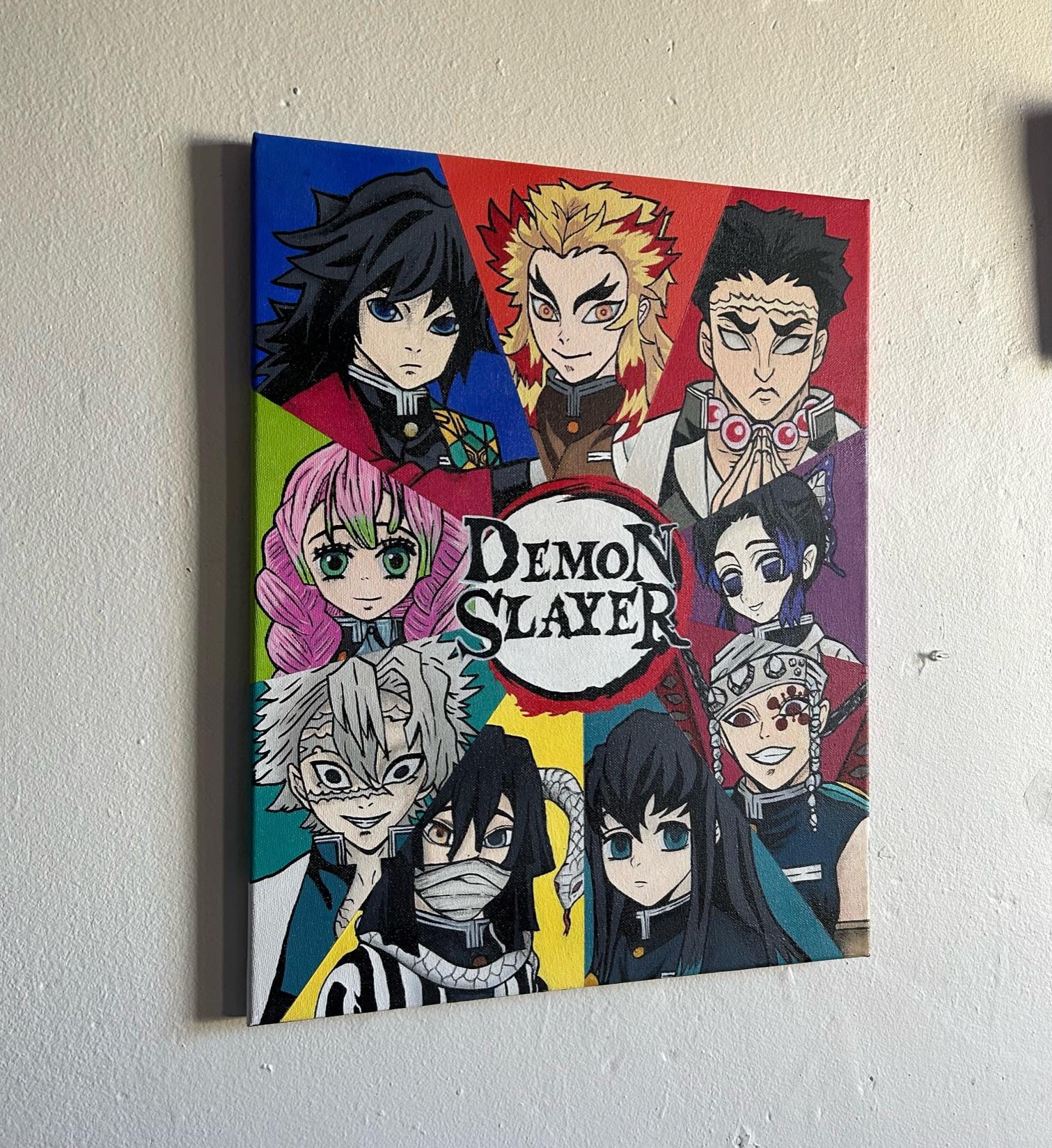 Demon Slayer Hashira Canvas Painting. Anime - Etsy