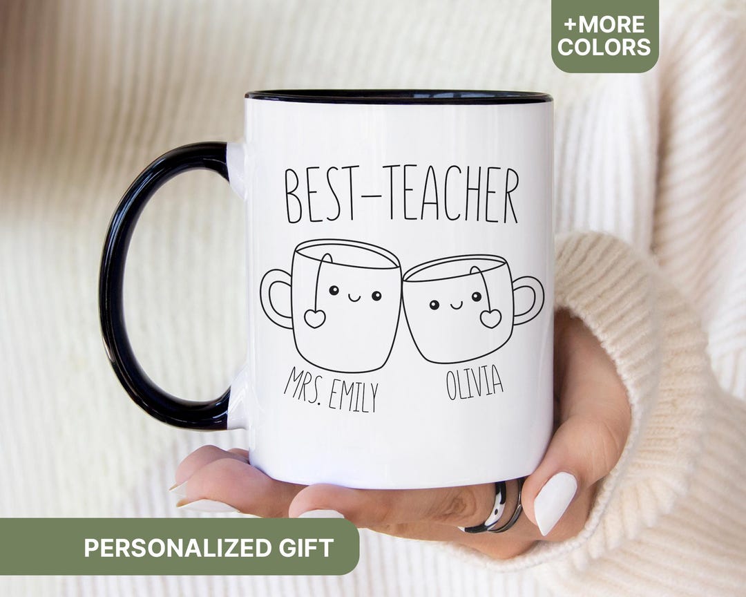 Personalized Teacher Mug, Best Teacher Mug, Funny Gift for Teacher ...