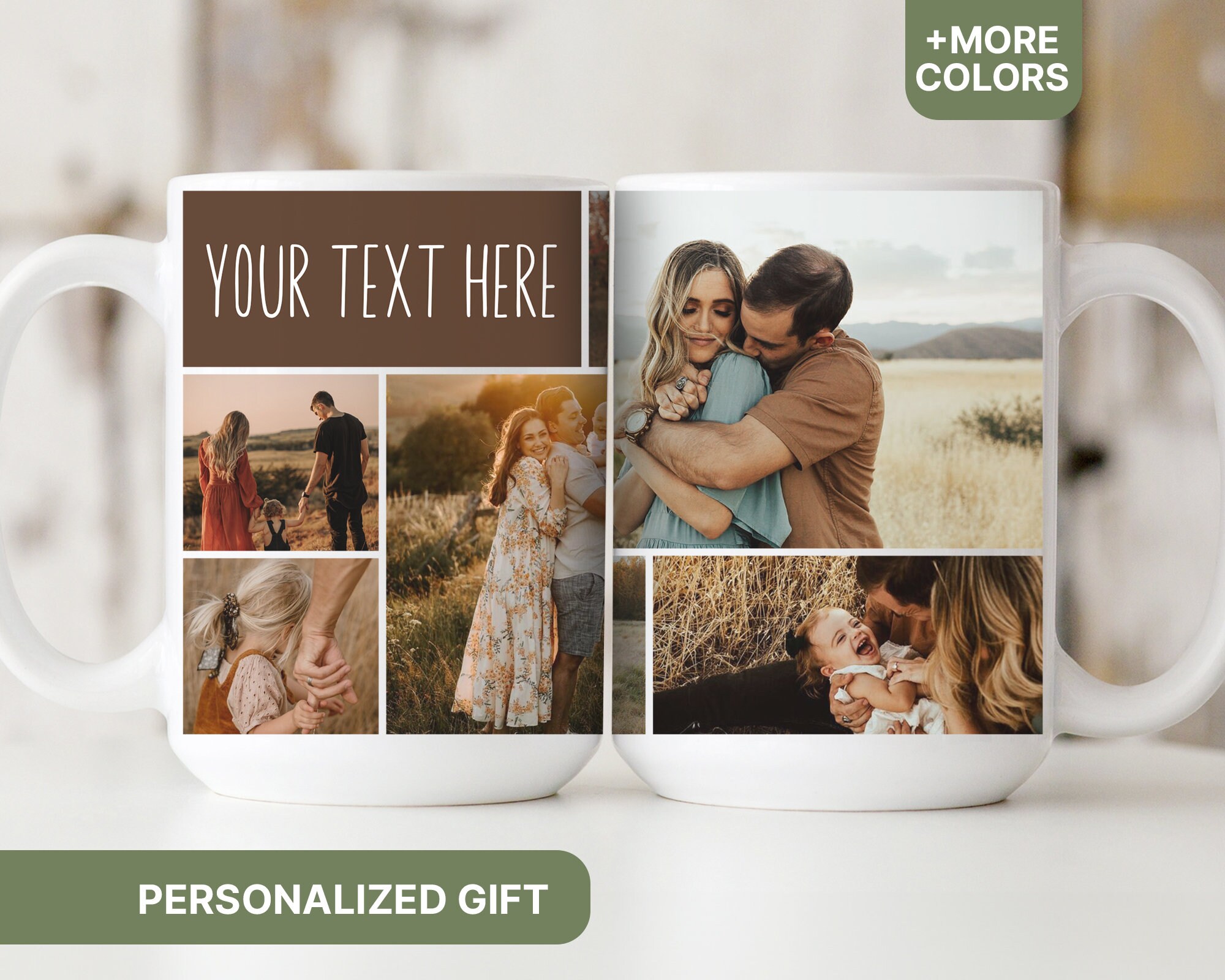 Personalized Photo Collage Mug, Custom Photo Mug, Picture Coffee Mug ...