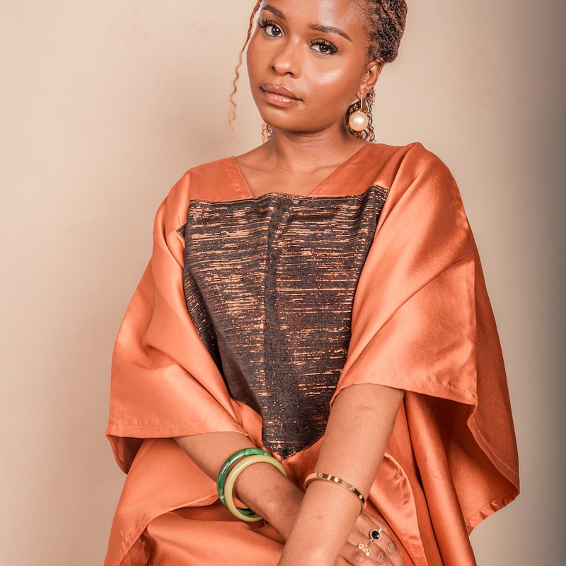 Burnt Orange African Dress - Etsy