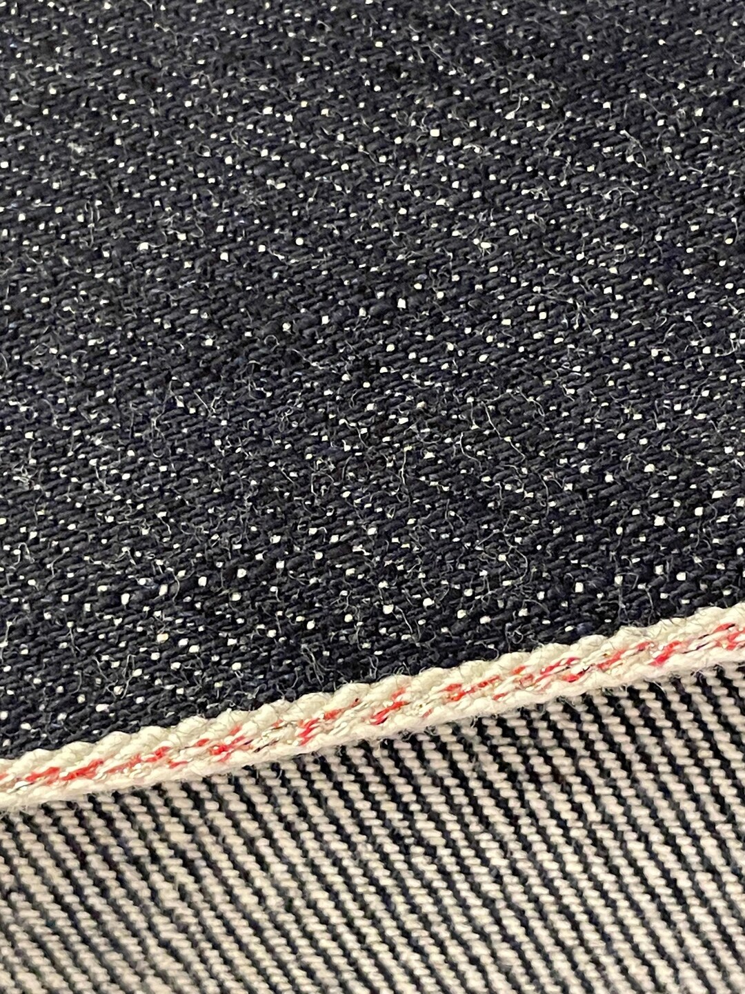 Japanese Selvedge Denim by the Yard 21 Oz Unsanforized With Metallic ...