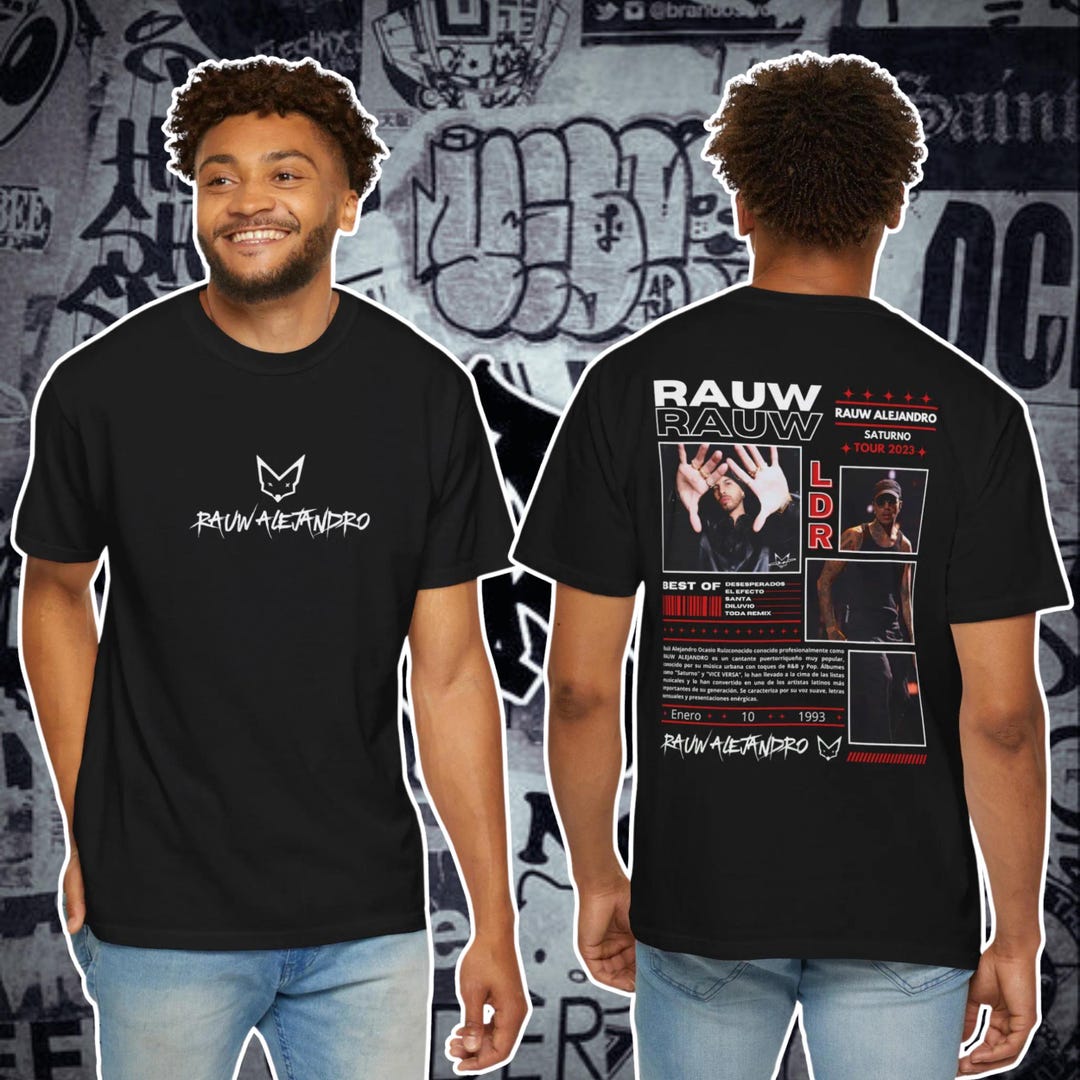 Rauw Alejandro Shirt, Rauw Fan Shirt, Reggaeton Shirt, Gift for Him ...
