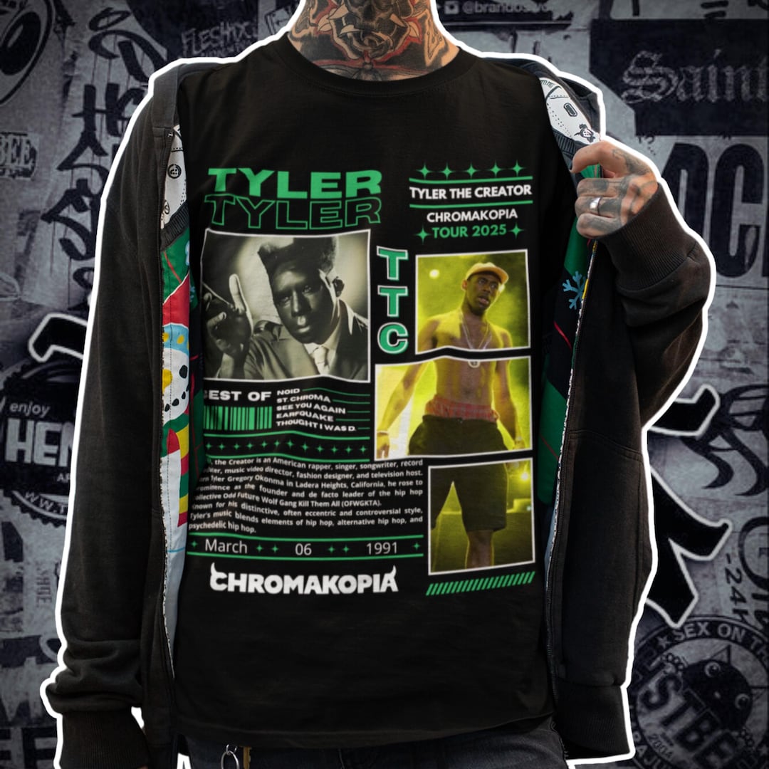 Tyler, the Creator Shirt, Tyler the Creator Chromakopia, Tyler ...