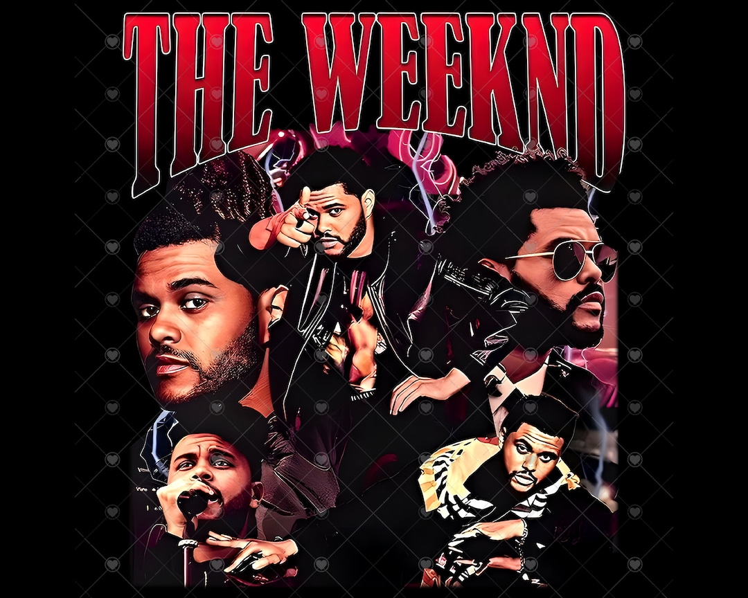 The Weeknd tee PNG, camisas de diseño de camisas png, diseño imprimible ...