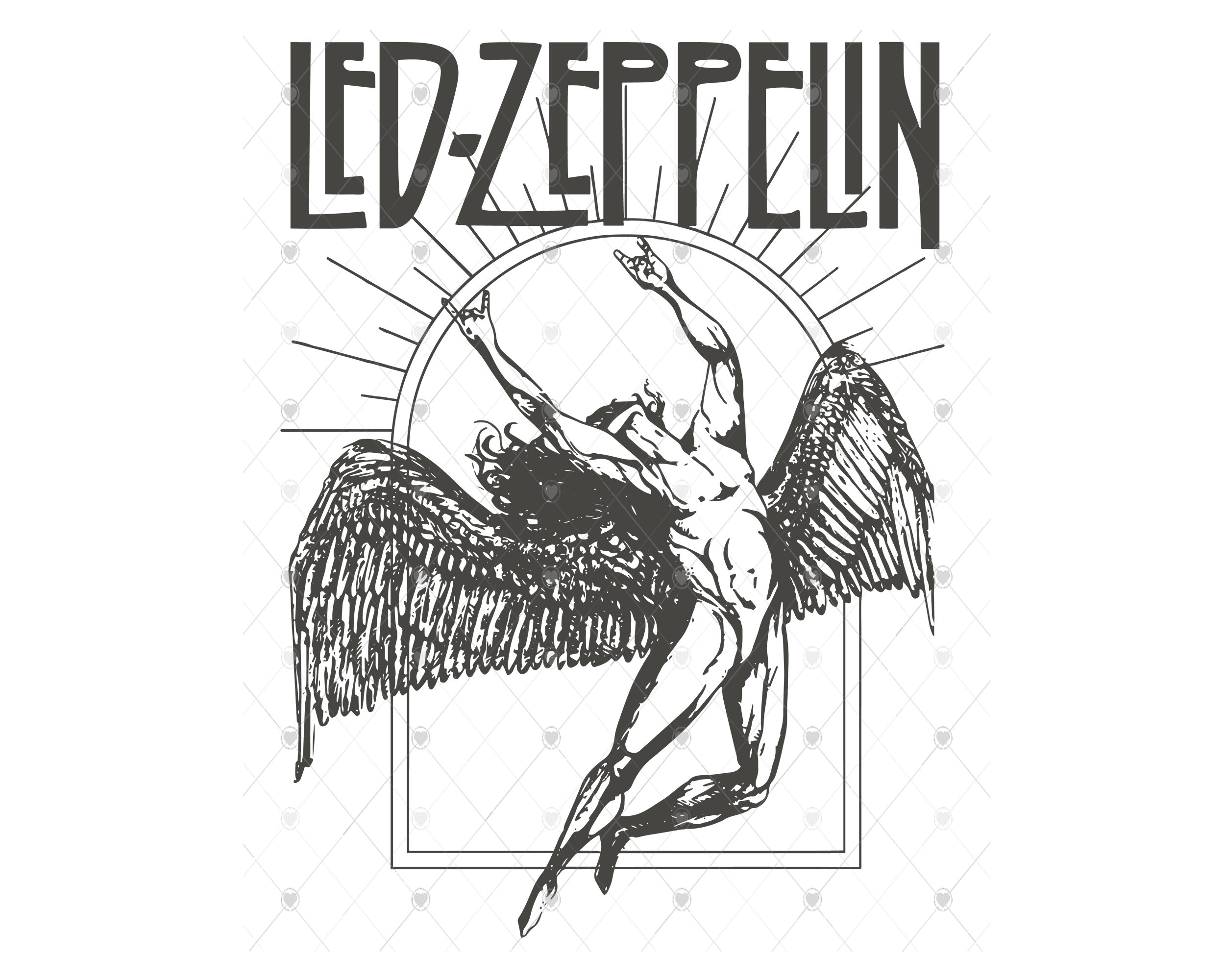 Led Zeppelin Digital File, SVG, PNG, PDF, Cricut, Silhouette - Etsy ...