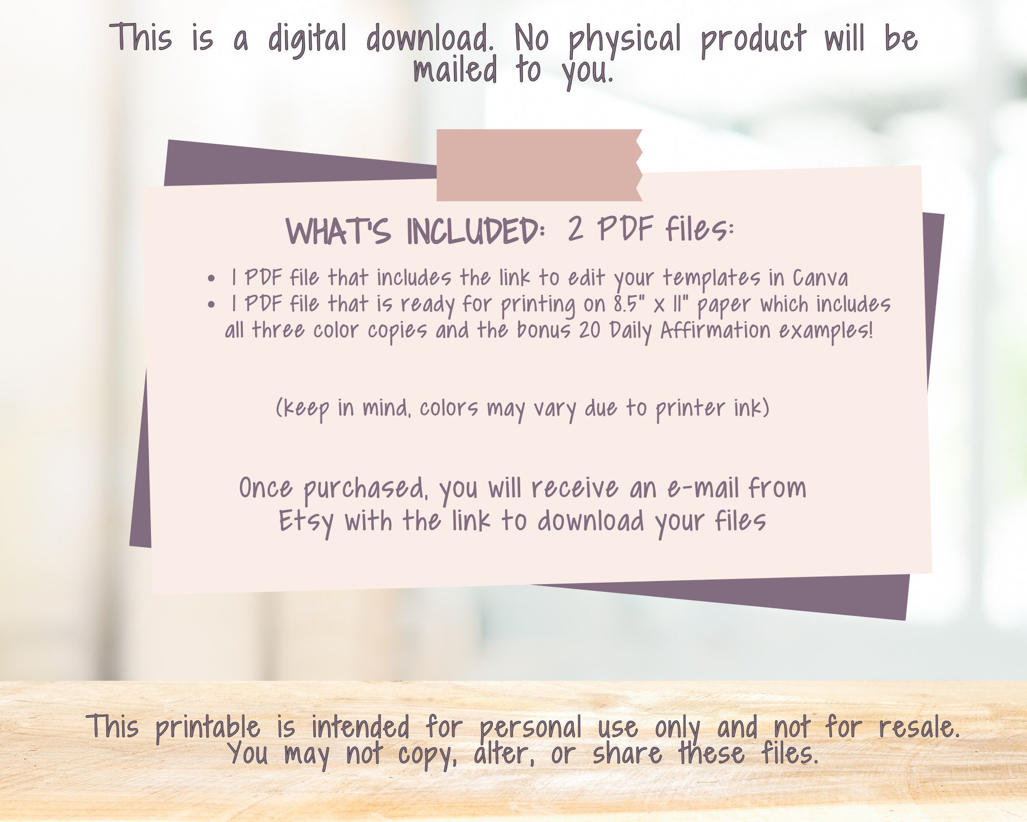 EDITABLE Daily Planner, Editable Daily to Do List, Printable Daily ...