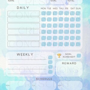 Chore Chart for Kids, Responsibility Chart for Kids Daily, Weekly, With ...