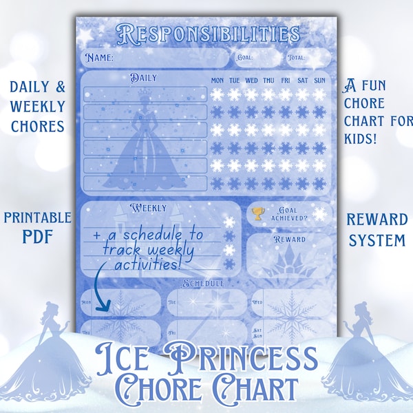 Frozen Chore Chart - Etsy