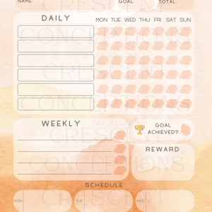 Chore Chart for Kids, Responsibility Chart for Kids Daily, Weekly, With ...