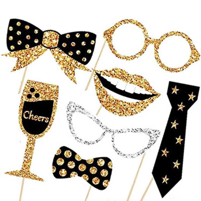 30pcs Hats Lipstick Tie Crown Party Photo Booth Props | Birthday ...
