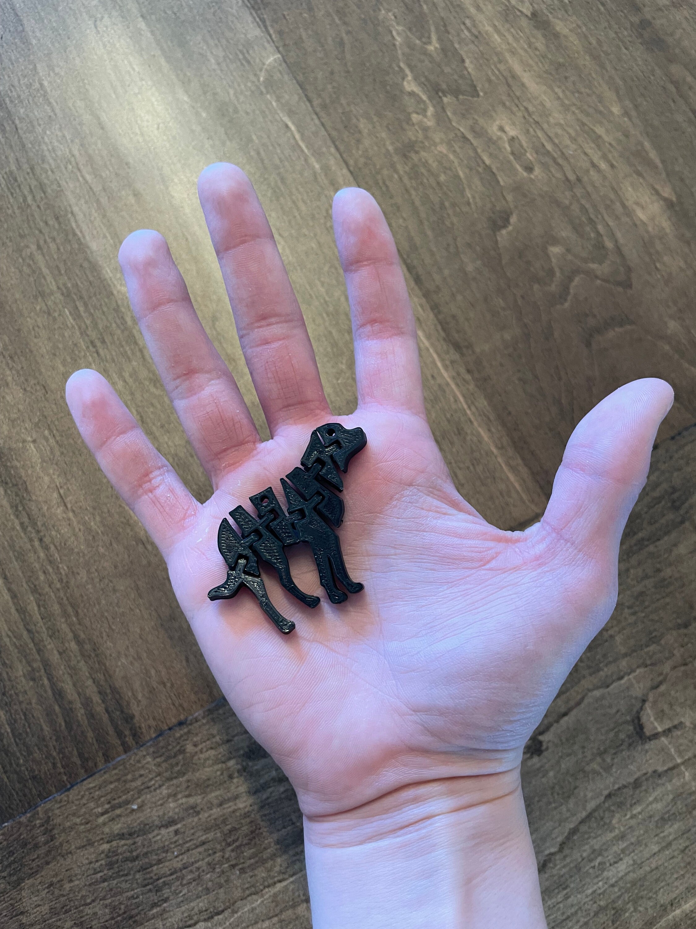 3D Printed Articulated Dog Keychain - Etsy