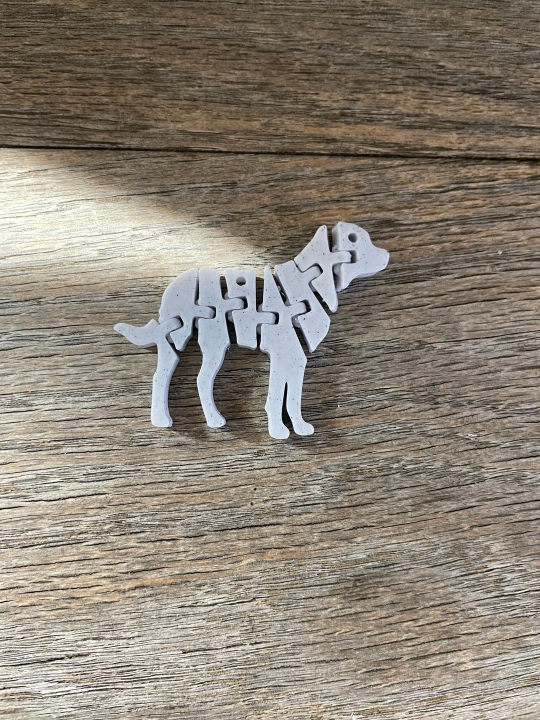 3D Printed Articulated Dog Keychain - Etsy