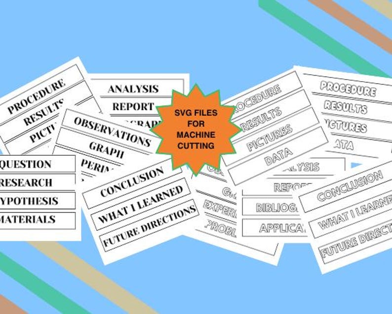 Science Fair Project Display Board Poster Labels for Student ...