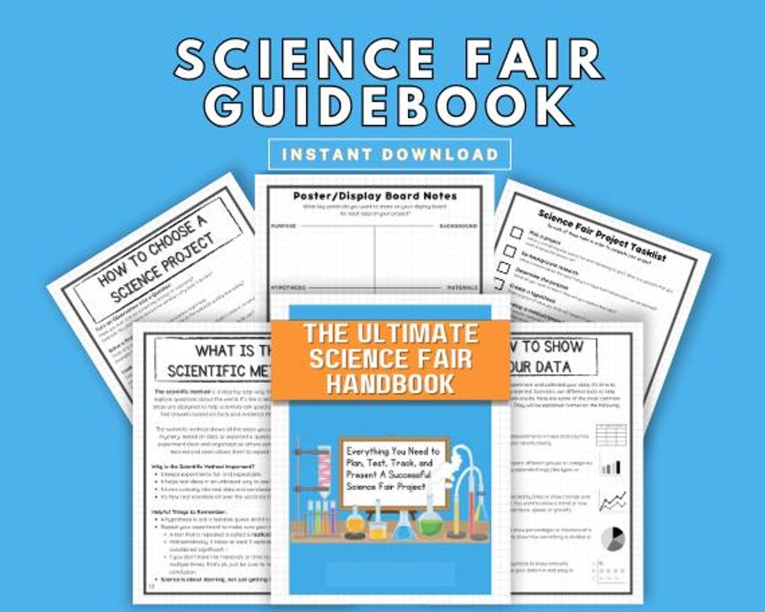 Science Fair Project Guide, Experiment Notebook (digital Download) - Etsy
