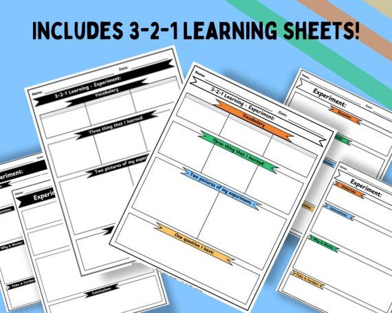 Scientific Method Guide Worksheets - Etsy
