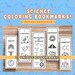 Science Coloring Bookmarks for Kids, 21 Designs (digital Download) - Etsy