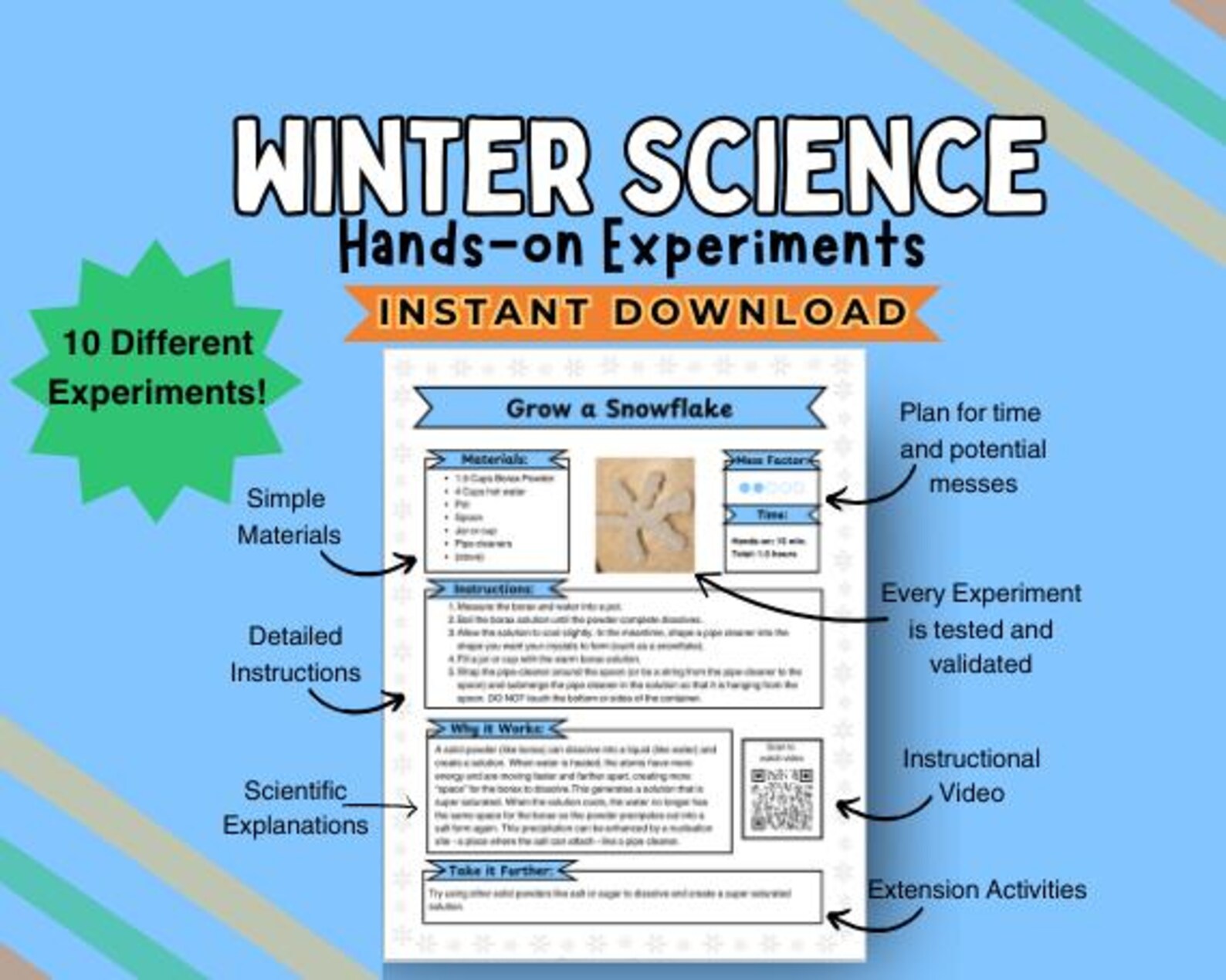Winter Science Experiments for Kids Scientific Method Worksheets and ...