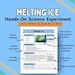 Melting Ice Science Experiment Printable Worksheet - Etsy