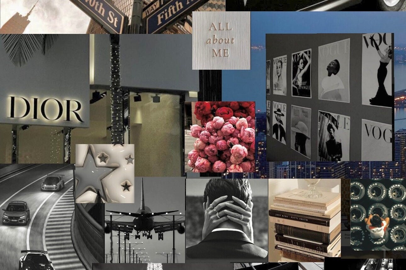 Rich Girl Aesthetic Vision Board - Etsy