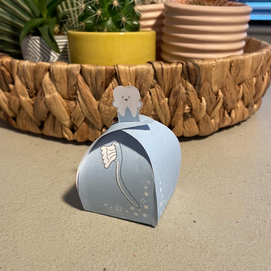 Tooth Fairy Box Printable Template DIY Cut File for Lost Tooth Gifts ...