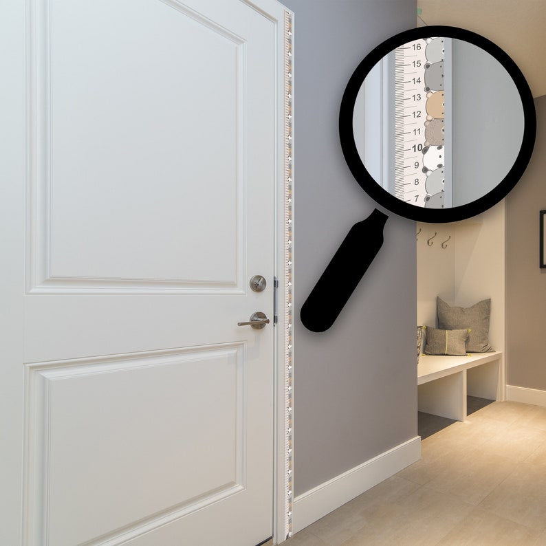 Bluey Inspired Children's Height Chart, Bluey Design, Height Chart Wall ...