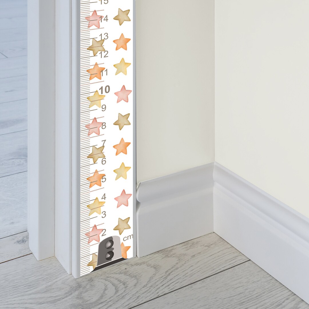 Boho Star Design, Children's Height Chart, Star Height Chart Wall ...