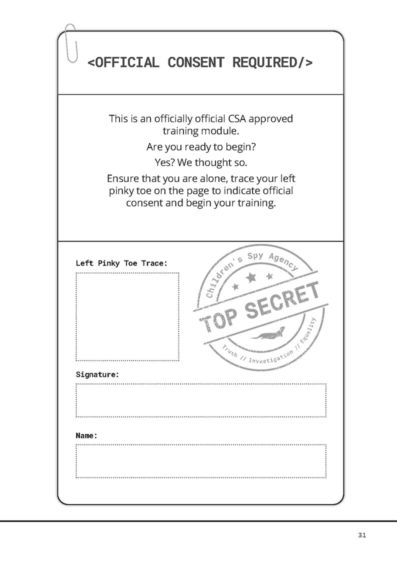 Agent Asha Spy Training: Spy Identities Activity Book - Etsy