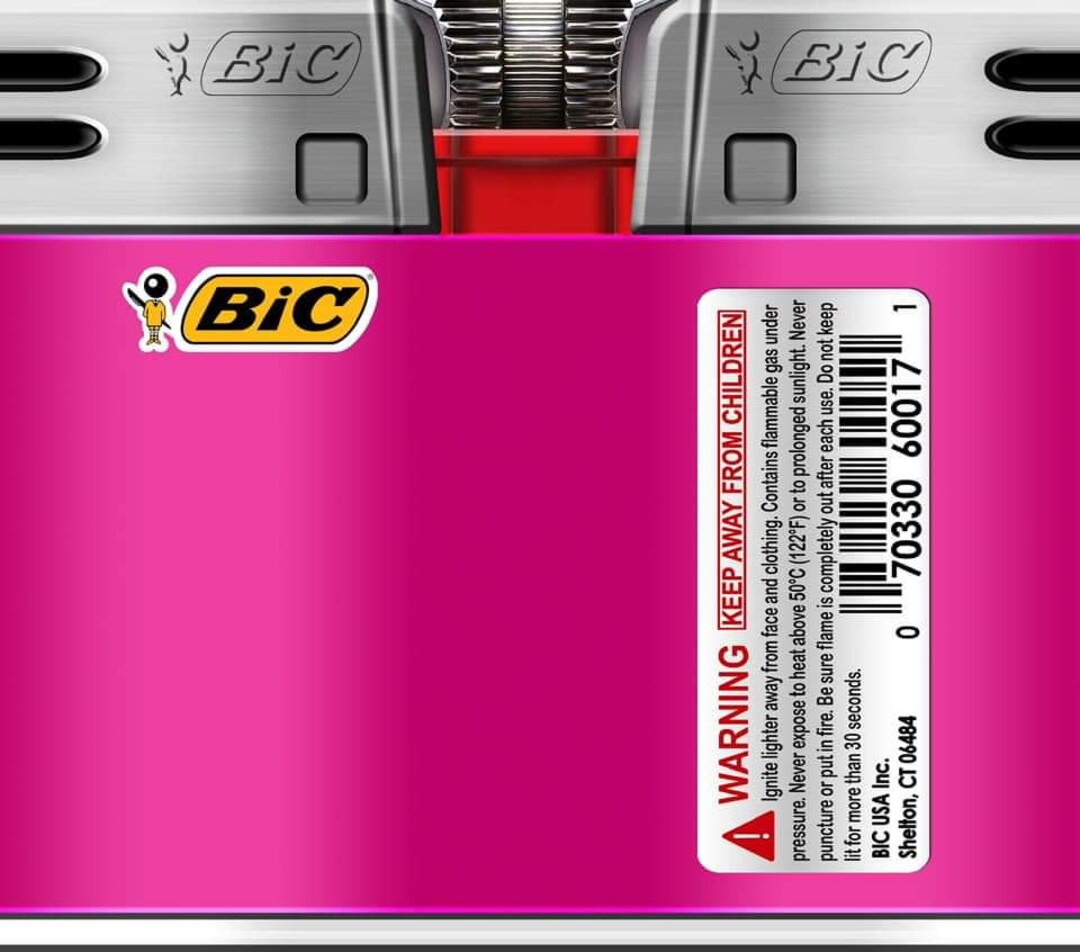 Pink BIC Glass Cup - Etsy