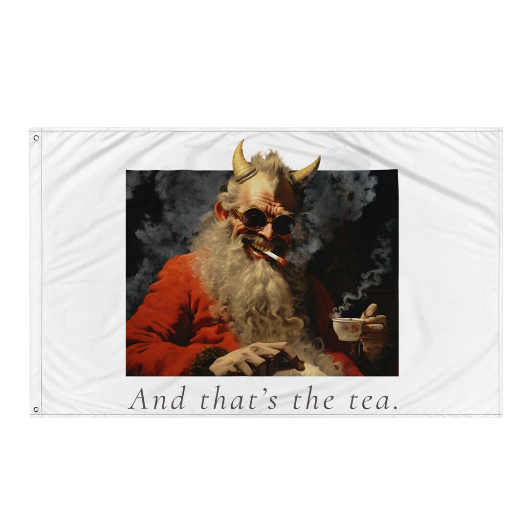 Devil and Thats the Tea Flag - Etsy