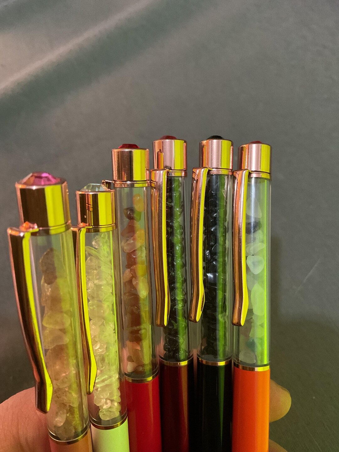Crystal Chip Infused Pens - Etsy