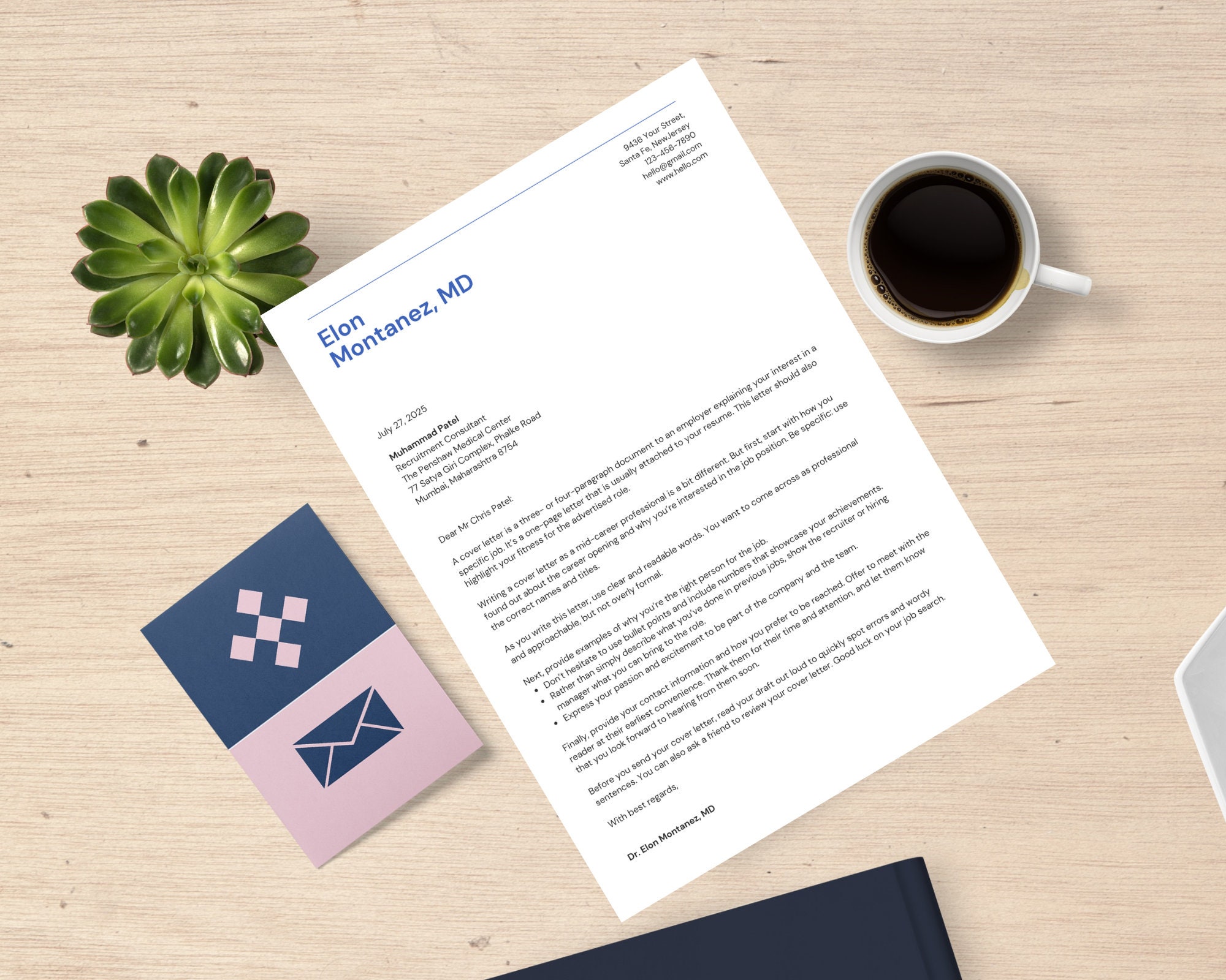 ATS Friendly Resume Template, With Cover Letter, Professional Resume ...